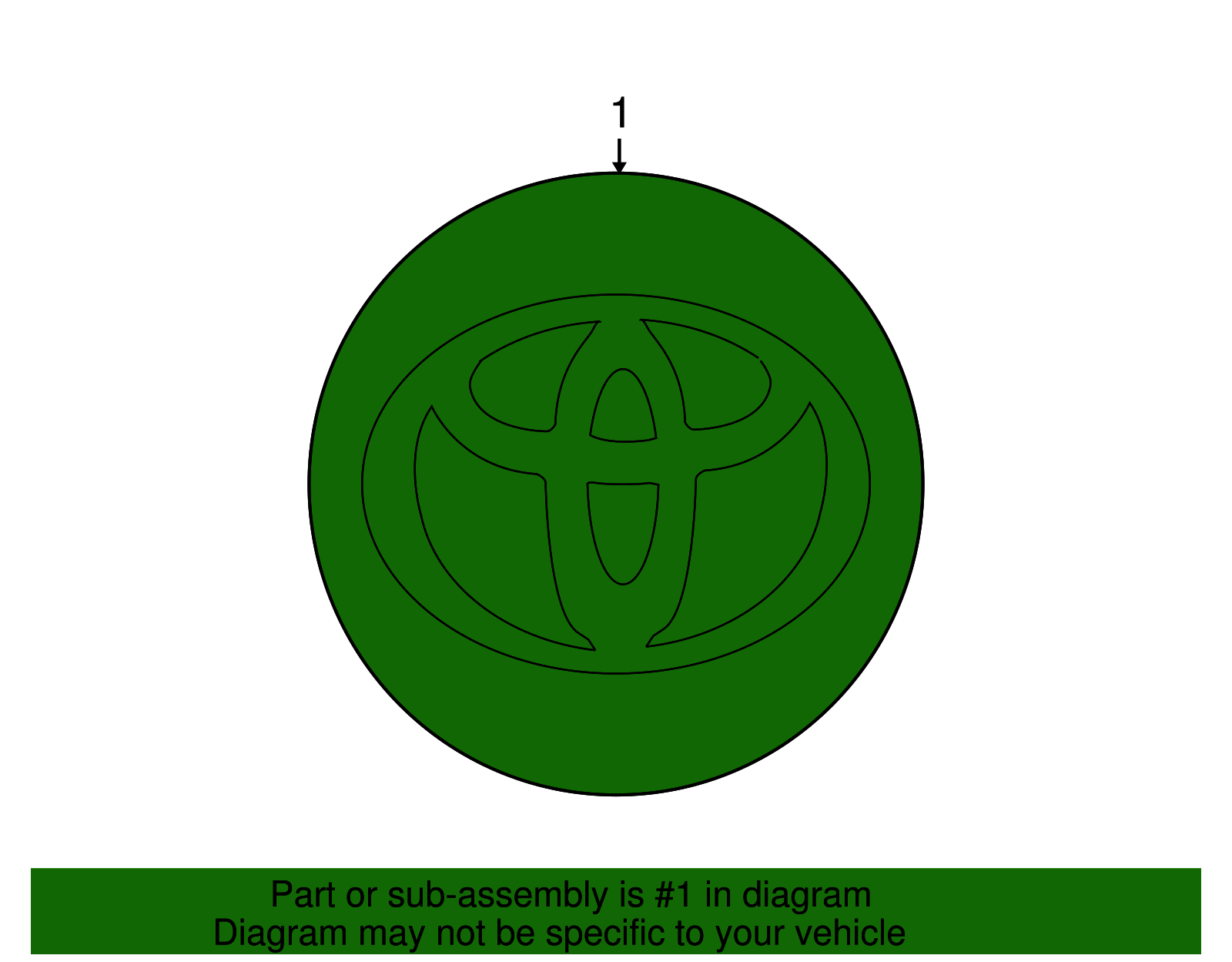 2007-2015 Toyota Wheel Cap 42603-08020 | Toyota Parts Center