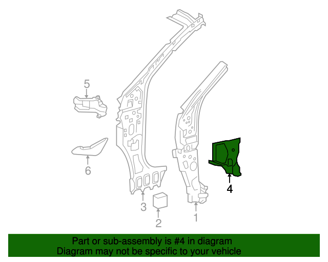 2013-2018 Toyota RAV4 Side Panel 55713-0R030 | Toyota Parts Center