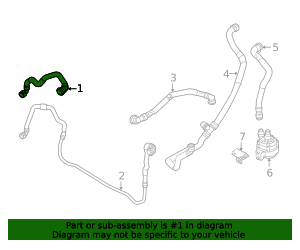 Genuine BMW 17-12-9-894-789 | Coolant Hose | FREE Shipping on Most ...