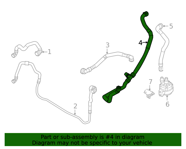 64219398803 - 2019-2022 BMW HVAC Heater Hose (64-21-9-398-803) | BMW of ...