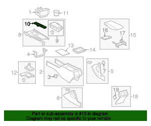 2007-2009 Toyota Camry Park Brake Cover 58941-33080 | Toyota Parts Center