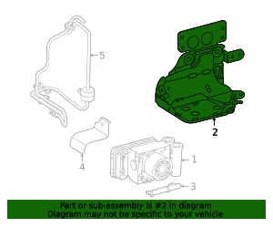 223-320-63-00 - Air Suspension Compressor Bracket 2021-2023 Mercedes ...