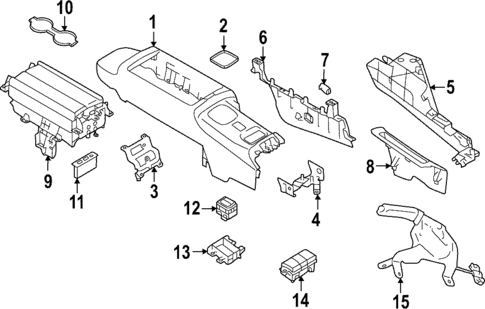 Center Console for 2022 Toyota GR86 | Toyota Parts Center
