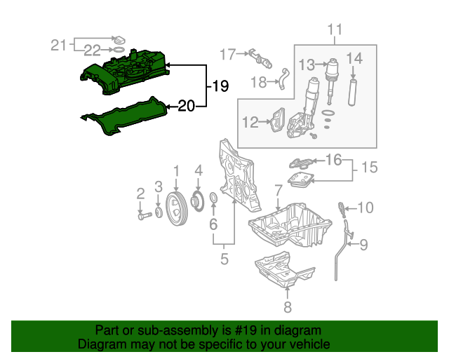 271-010-06-30 - Valve Cover 2003-2005 Mercedes-Benz C 230 | Mercedes ...
