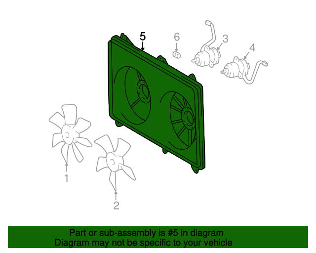 2001-2003 Lexus RX300 Fan Shroud 16711-20120 | OEM Parts Online