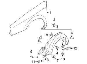 2004-2005 Subaru Impreza OEM NEW 2004-2005 Subaru Impreza WRX Passenger ...
