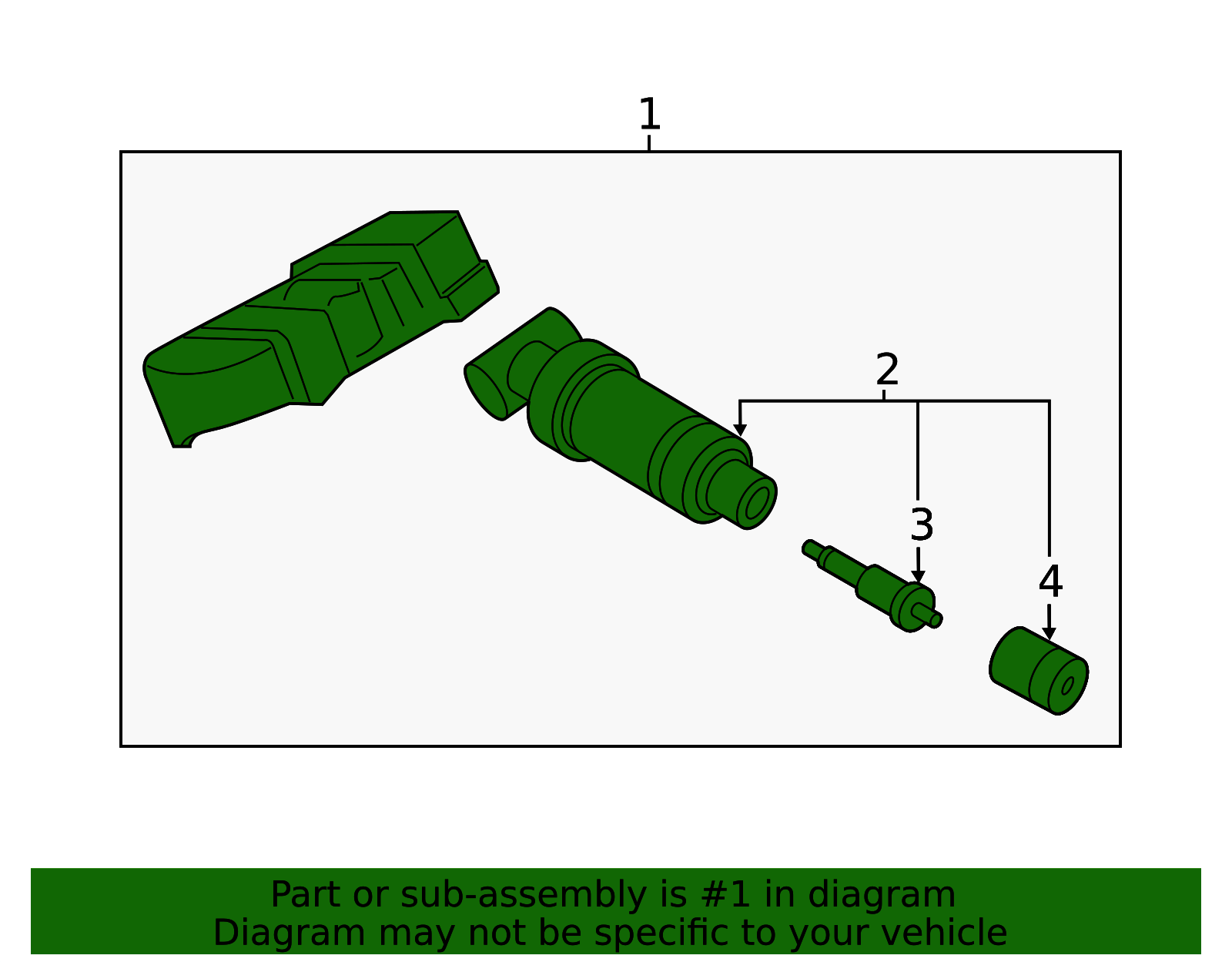 Genuine Toyota Tire Pressure Sensor part# 42607-WAA01 for 2020-2025 ...