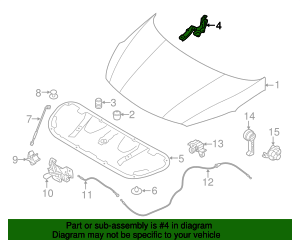 79110-A7600 - Hinge 2014-2018 Kia | Kia.Parts Store