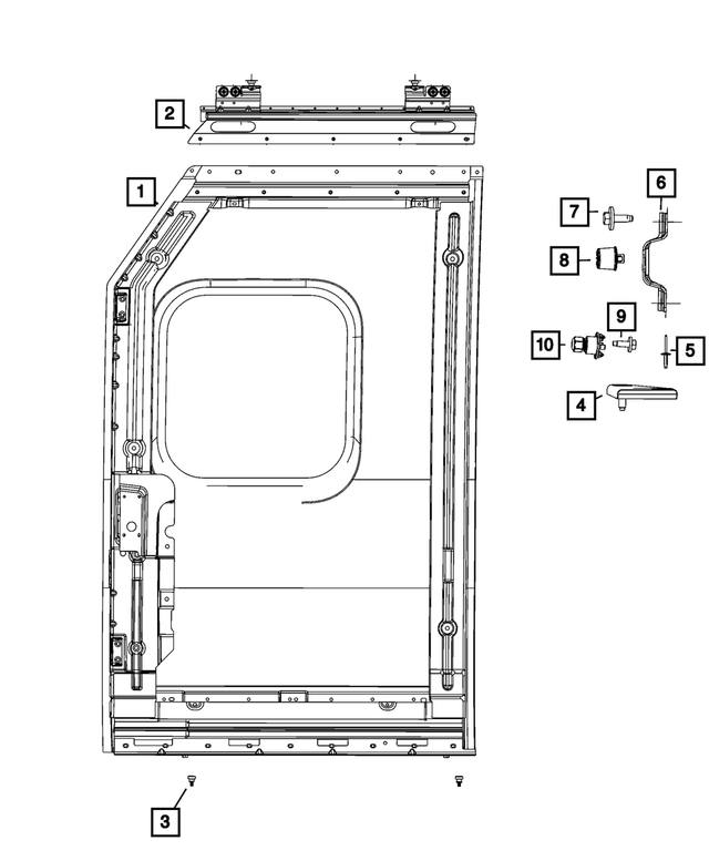 2024 Ram ProMaster 3500 Sliding Pocket Door 68568932AC | Mopar eStore