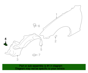 1992-2020 Mazda OEM NEW 92-19 Mazda MX-5 Miata Bumper Cover Nut Left ...