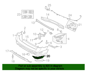 2008-2013 Volvo XC70 Reflector Panel - Passenger Side (RH) 30744514 ...