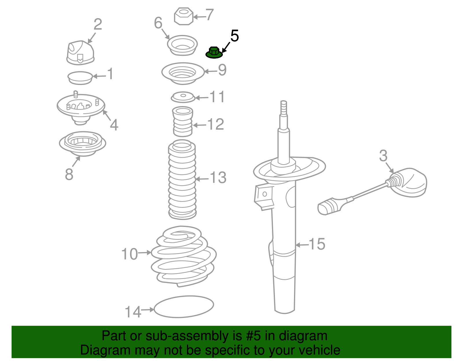 31316769731 - 1999-2025 BMW Guide Support Nut (31-31-6-769-731) | BMW ...
