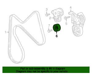 2016-2022 GM Drive Belt Idler Pulley 24581489 GM | GMPartsDirect.com