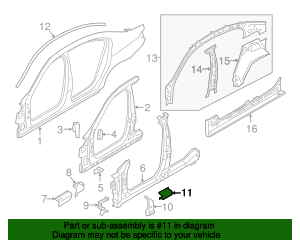 41-21-7-425-177 - Reinforcement plate, rocker panel 2016-2022 BMW ...