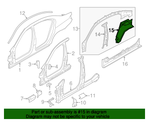 Genuine BMW 41-21-7-421-818 | Outer Wheelhouse | FREE Shipping on Most ...