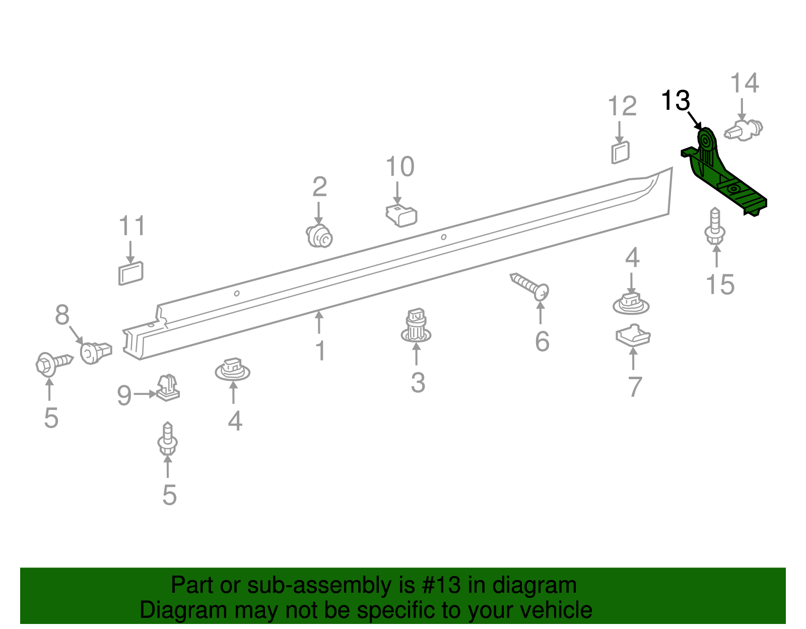 2018-2024 Toyota Air Deflector 75861-06110 | Toyota Parts Center