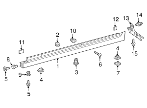 90159-A0059 - Bumper Cover Heat Shield Screw 2018-2022 Toyota | Longo ...