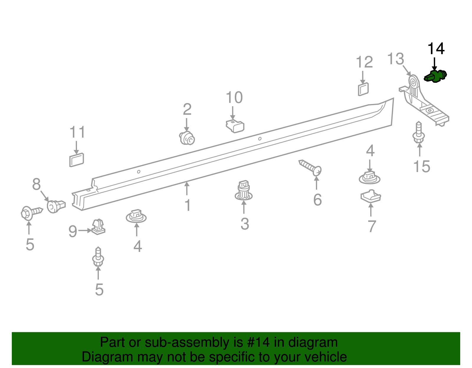 90467-07222 - Air Deflector Clip 2016-2024 Toyota | Longo Toyota Parts