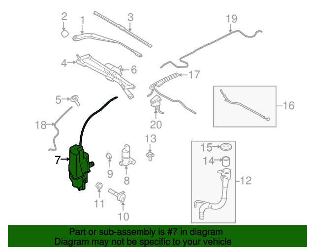 2008-2015 Land Rover LR2 Washer Reservoir LR002305 | OEM Parts Online