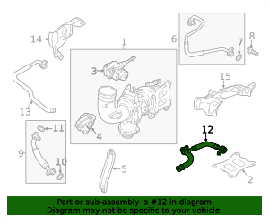 2016-2024 Audi Hose & Tube Assembly 06L-121-497-AA | Audi USA Parts