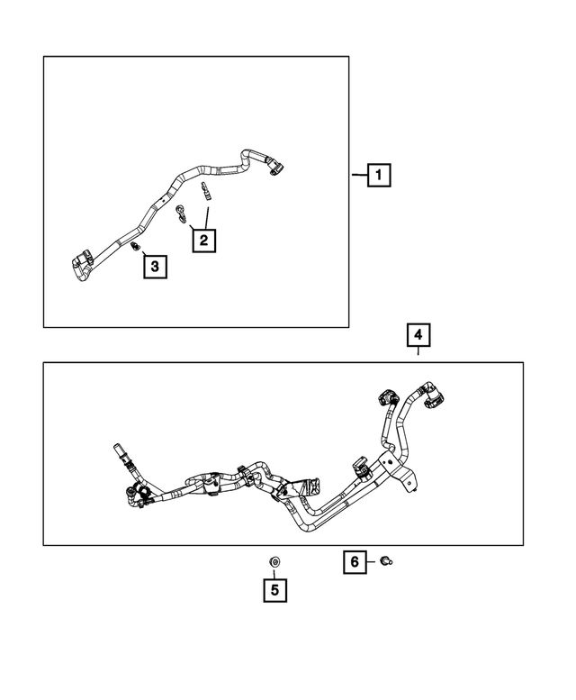 68413325AA - Fuel Vapor Tube 2021-2024 Jeep Wrangler | AutoNationParts.com