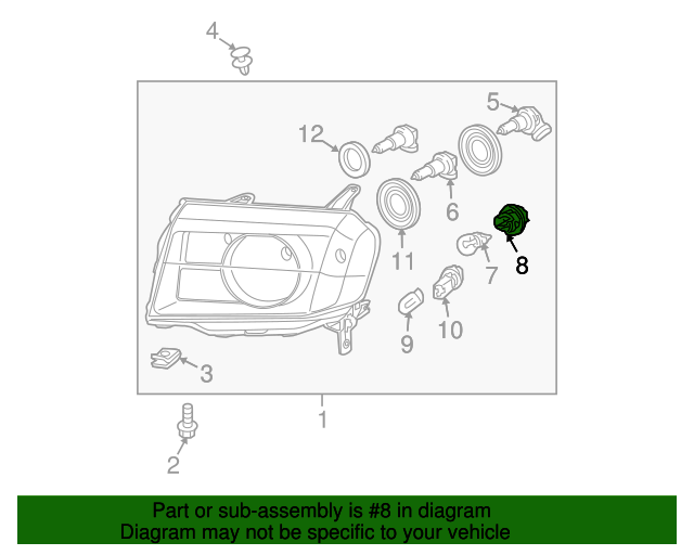 34301-S3V-A11 - Socket (3457K) 2006-2015 Honda | Honda Parts Online