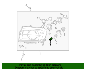 34908-S3V-A01 - Marker Lamp Bulb 2009-2015 Honda Pilot | Honda Parts Online