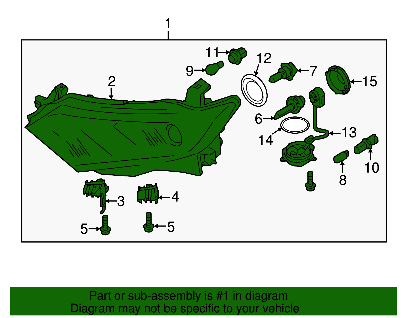 2011-2017 Nissan Quest Composite Assembly 26060-1JA3A | Melloy Nissan Parts