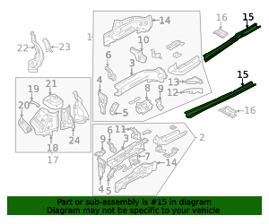 2018-2024 Volkswagen Rail Extension 5Q0-804-455-H | VW Direct Parts