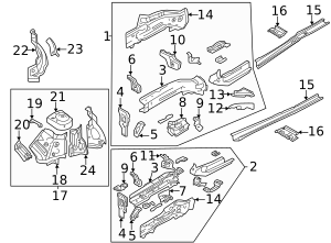 2018-2024 Volkswagen Reinforced Plate 3QF-803-490 | VW Direct Auto Parts
