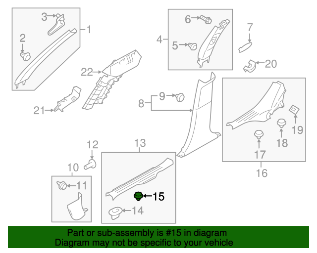 1998-2021 Subaru OEM NEW 98-19 Subaru Crosstrek Impreza Rear Panel Trim ...