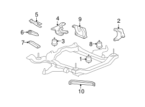 2007-2008 GM Front Engine Mount 25857746 | TascaParts.com