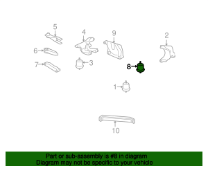 2009-2017 GM Transmission Mount 84006114 GM | GMPartsDirect.com