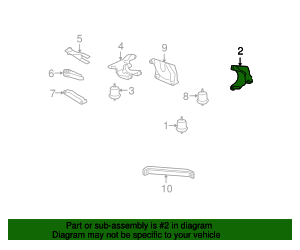 2009-2017 GM Front Engine Mount Bracket 84154101 GM | GMPartsDirect.com