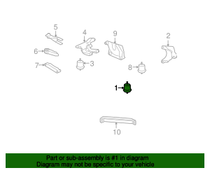 2007-2008 GM Front Engine Mount 25857746 | TascaParts.com