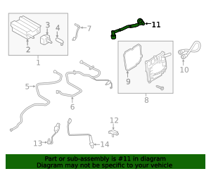 Genuine OEM Ford Part - PCV Valve Hose K2GZ-6758-H | Genuine OEM Ford ...