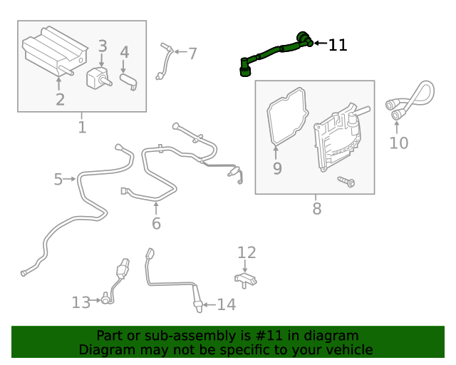 K2GZ-6758-H - PCV Valve Hose 2019-2024 Ford | Ford Parts Direct