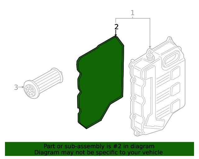 Genuine OEM Ford Part - Side Cover Gasket J1KZ-7F396-A | Genuine OEM ...