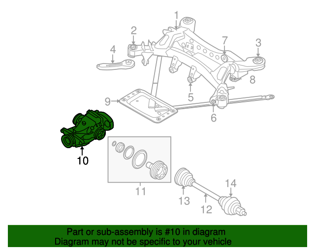 Genuine BMW 33-10-7-570-280 | Differential Assembly | FREE Shipping on ...