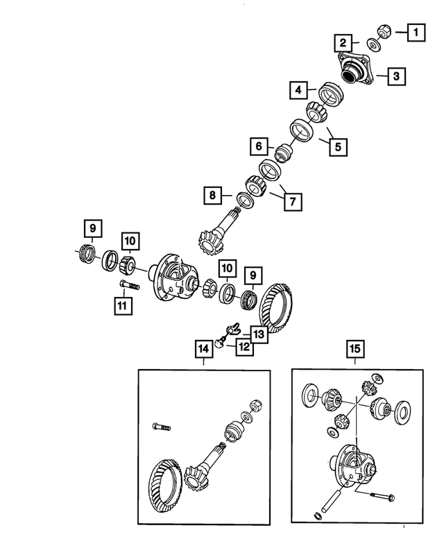 2014-2018 Ram 3500 Pinion Flange 68283954AA | Mopar eStore