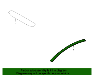 81676-2T001 - Roof Molding 2011-2016 Kia Optima | Kia.Parts Store