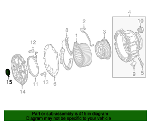 Engine Plate Seal - Part #015-997-50-46-64 | Mercedes Parts Center