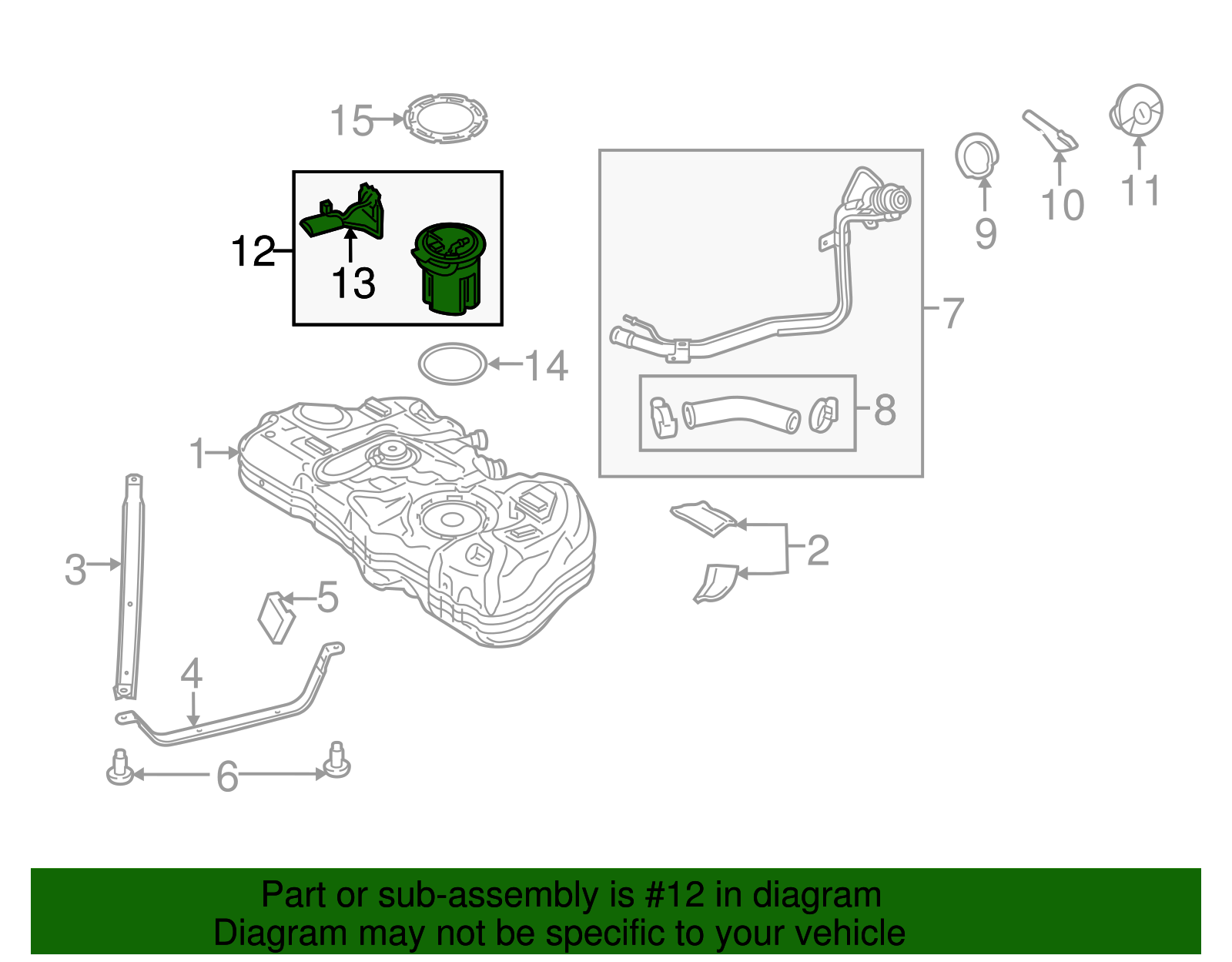 PFS-608 - Motorcraft™ Fuel Pump And Sender Assembly | My Ford Parts