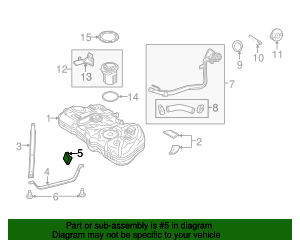 Genuine OEM Ford Part - Tank Strap Pad AE8Z-9B007-A | Genuine OEM Ford ...