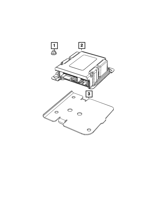 2014-2023 Mopar Occupant Restraint Module Bracket 68227726AA | Mopar ...