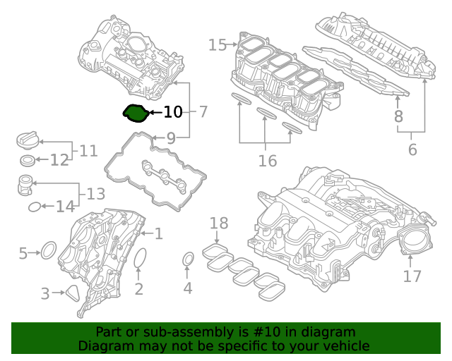 2020-2024 Hyundai Palisade Valve Cover Seal 22443-3L110 | OEM Parts Online