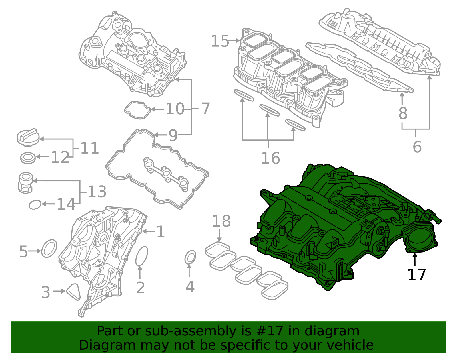 2012-2025 Hyundai Intake Plenum 29210-3CFC1 | OEM Parts Quick