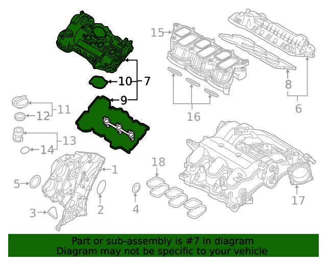 Genuine Valve Cover for 2020-2024 Hyundai Palisade | Part# 22410-3LFA0 ...
