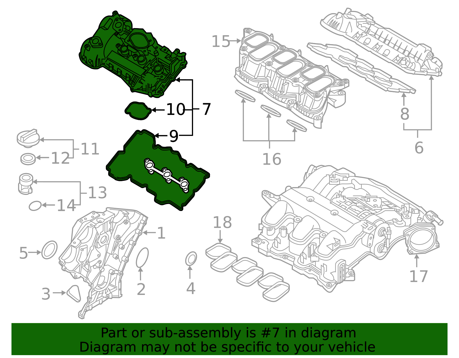 2020-2025 Hyundai Palisade Valve Cover 22410-3LFA0 | Hyundai Wholesale ...