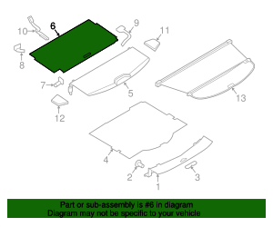 2018-2019 Nissan Rogue Lid 849B9-7FA0A | QuirkParts